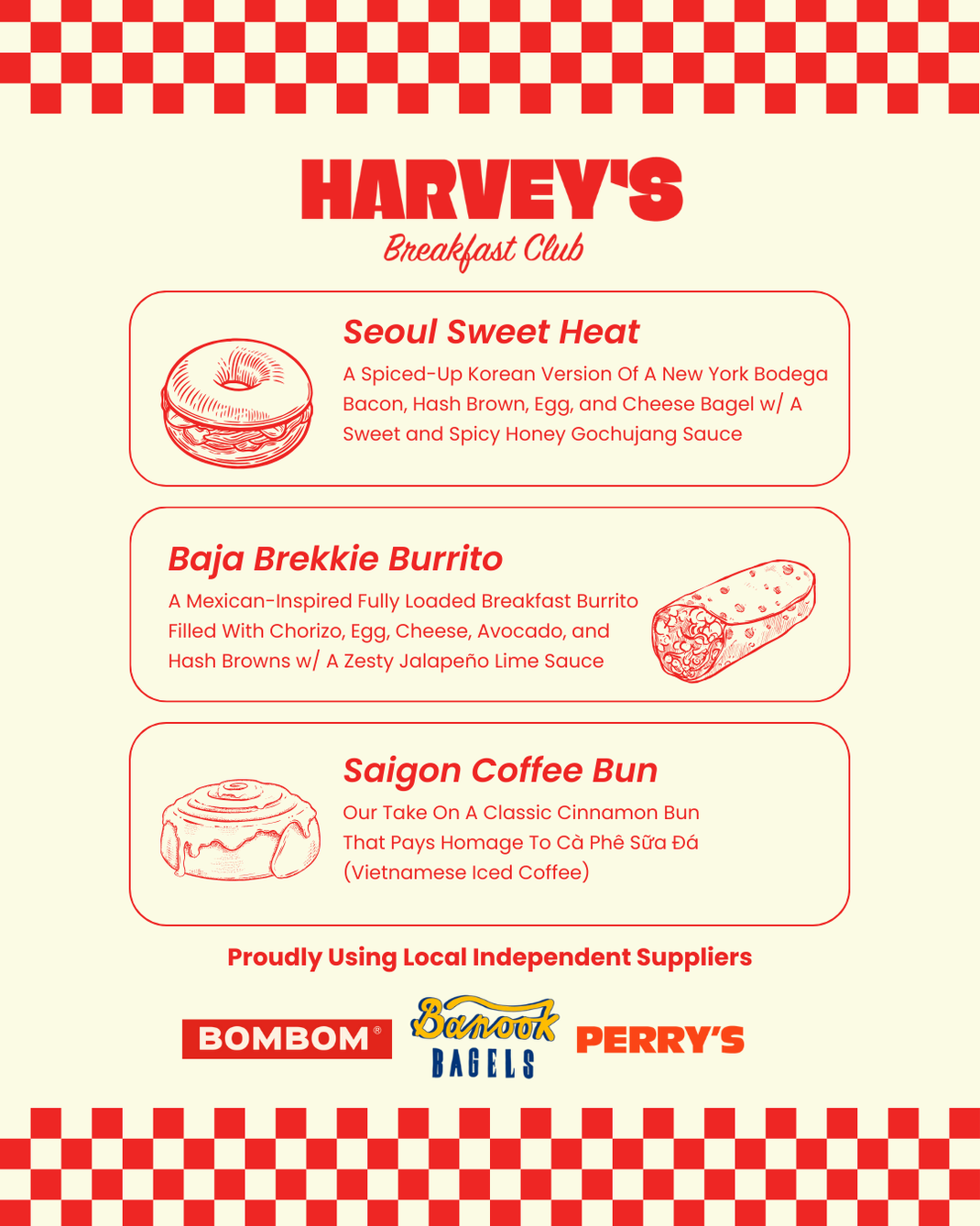 Our Menus – Harvey's Breakfast Club